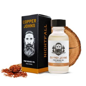 Óleo de barba Copper Johns Nightfall-Cologne Scent 30ml para homens ...