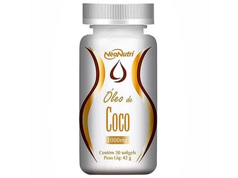 Óleo de Coco 30 Softgels - Neo Nutri - Óleo de Coco - Magazine Luiza