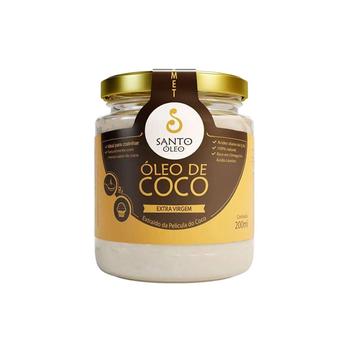 Óleo de Coco Santo Óleo Extra Virgem Pote 200ml - Santo Oleo - Óleo de ...