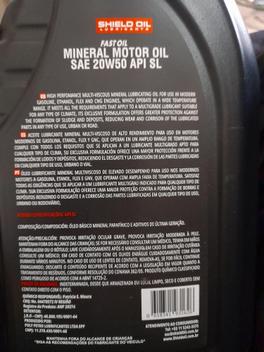 Óleo de motor shield,oil 20w50 - Shield oil - Shield oil ...