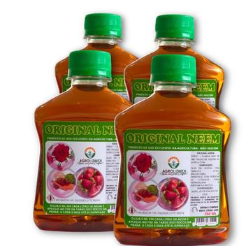 Óleo De Neem Concentrado 250ML - 4 uni -Rende 300 Lts vd01 - agrolidher - Óleo Corporal ...