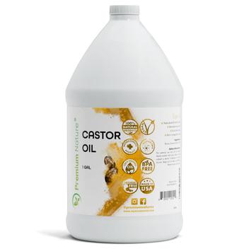 Óleo de rícino natural Carrier Oil Premium prensado a frio 3,78 L ...