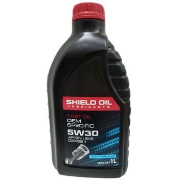 Óleo Lubrificante do Motor Shield Oil 5W30 API SN 100% Sintético Fast ...