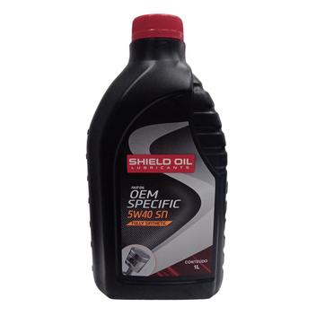 Óleo Lubrificante do Motor Shield Oil 5W40 API SN 100% Sintético Fast ...
