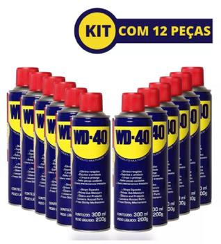 Óleo Lubrificante Spray Multiuso 300ml WD-40 - 12 Unidades - WD 40 - Lubrificante Multiuso ...