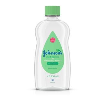 Óleo para Bebê Johnson's Aloe & Vitamina E - 414ml (Kit com 3 Unidades ...