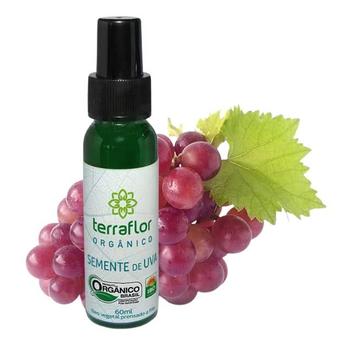 Óleo Vegetal Da Terra Flor De Semente De Uva Orgânico 60Ml - Óleo ...