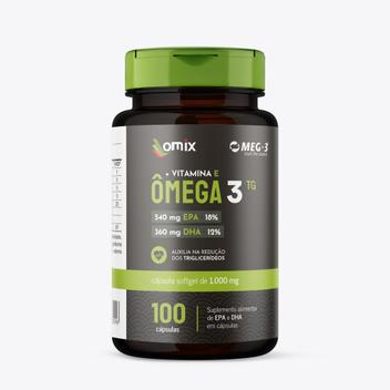 Ômega 3 (1 g) - 100 cápsulas - Omix - Ômega 3 / Óleo de Peixe ...