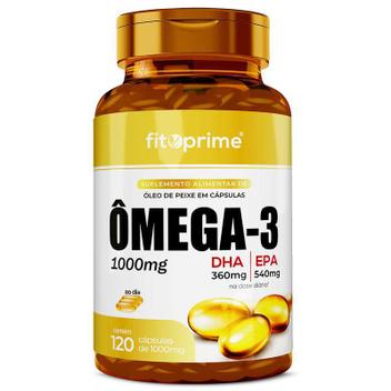 Ômega 3 1000Mg 120 Cápsulas Fitoprime - Cápsula de Gelatina / Vegetal ...
