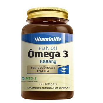 Ômega 3 1000mg (MEG-3) 60 softgels Vitaminlife - Ômega 3 / Óleo de ...