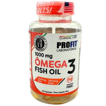 omega 3 1000mg profit laboratórios óleo de peixe 90 cápsulas pote ...