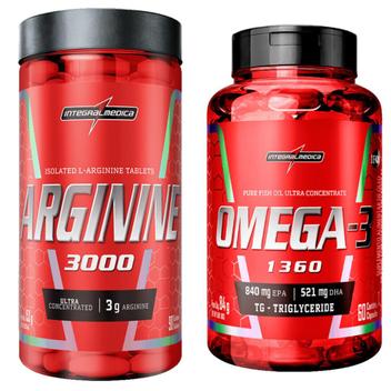 Omega 3 60 Caps + Arginina 90 Tabs Integralmedica - Ômega 3 / Óleo de ...