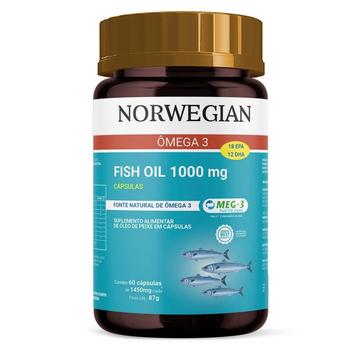 Omega 3 60 Capsulas Norwegian - Sidney Oliveira - Ômega 3 / Óleo de ...