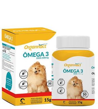 Ômega 3 Dog 500mg Organnact Para Cães - Ômega 3 para Pet - Magazine Luiza