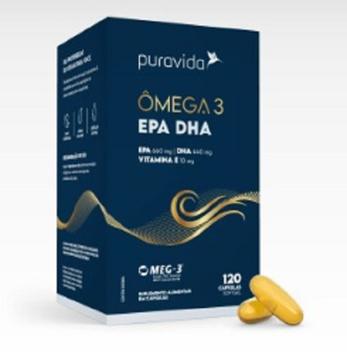 Omega 3 EPA/DHA (EPA 660 mg e DHA 440 mg e Vitamina E de 10 mg) com 120 ...