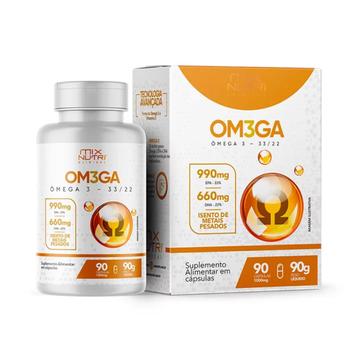 Omega 3 epa e dha 1000g com selo meg3 - 90 caps clinical - mix nutri ...