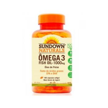 Ômega 3 Fish Oil 1000Mg Sundown Com 180 Cápsulas - Ômega 3 / Óleo de ...