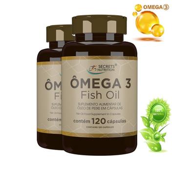 Ômega 3 Fish Oil Supplement in 2x120 cápsules softgels - Secrets ...
