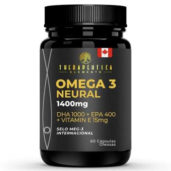 Ômega 3 Neural 1400mg DHA 1000mg + EPA 400mg 60 Cápsulas Therapeutica ...