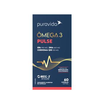 Ômega 3 Pulse Epa Dha + Coenzima Q10 - Puravida - Ômega 3 / Óleo de ...