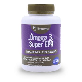 Ômega 3 Super 1.500mg Epa e 300mg DHA. Selo IFOS - NatusVita - Ômega 3 ...