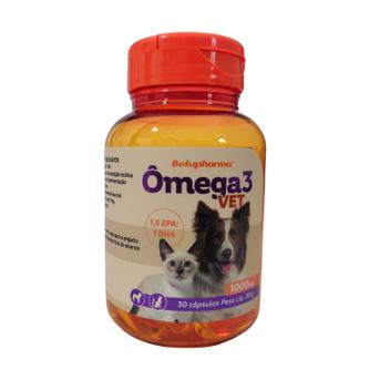 Ômega 3 Vet 1000mg para Cães e Gatos Botupharma 30 cápsulas - Ômega 3 ...