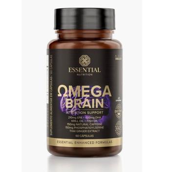 Omega Brain 60 caps - Essential Nutrition - Ômega 3 / Óleo de Peixe ...