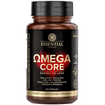 Omega Core - 60 Capsulas - Essential Nutrition - Ômega 3 / Óleo de ...
