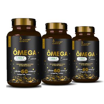 Omega Essence Certificado Internacional Meg-3 3x60 Cápsulas Alisson ...