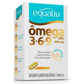 Ômega Mix 3-6-9 1000 Mg 60 Cápsulas Equaliv - Ômega 3, 6, 9 - Magazine ...