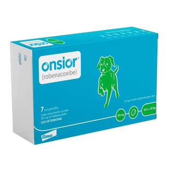 Onsior 20 Mg Caes 10 A 20 Kg - 7 Comprimidos - Elanco - Anti ...