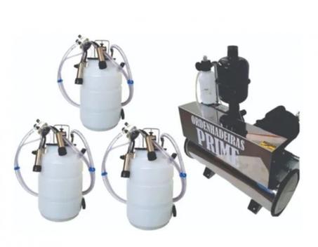 Ordenhadeira inox completa bv 450, motor 2cv, 3 conjuntos -845103 - PRIME - Produtos para ...