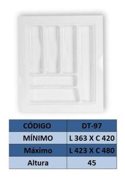 Organizador De Gavetas/Talher Até 42X47Cm Og-97 - Moldplast - Porta Talheres - Magazine Luiza