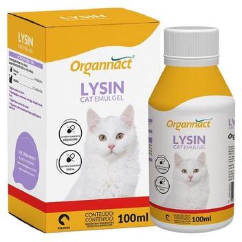 Organnact cat lysin emulgel 100ml - Vitaminas e Suplementos para Pet ...