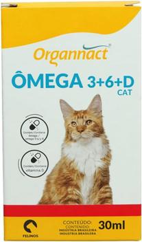 Organnact Omega Cat 3+6 +D 30Ml - Ômega 3 para Pet - Magazine Luiza