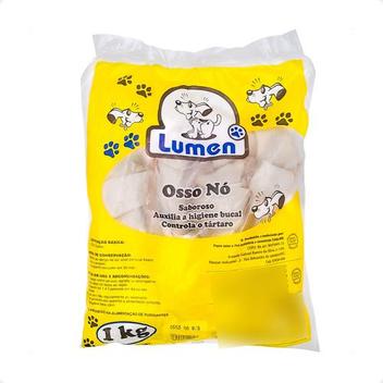 Osso Nó Mordedor Comestível 8/9 - 18cm Natural Lumem - 1kg - Lumen ...