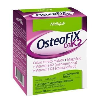 Osteofix D3 K2 Natulab C/30 Comprimidos - Vitaminas A-Z - Magazine Luiza