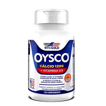 Oysco Cálcio 1200 mg + Vitamina D3 120 comprimidos - VitGold - Cálcio ...