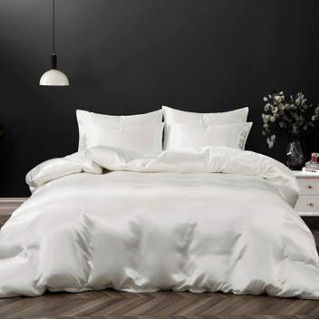 P Pothuiny 5 peças Satin Duvet Capa King Size Set, Luxury Silky Like ...