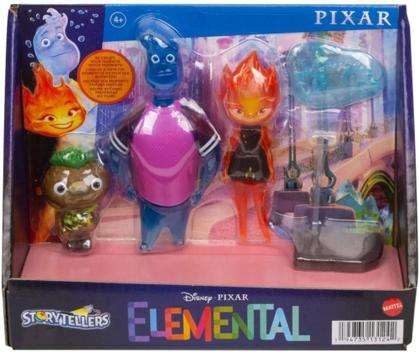 Pack 3 Bonecos Elemental Disney Pixar - Mattel HMM09 - Mini Figura ...