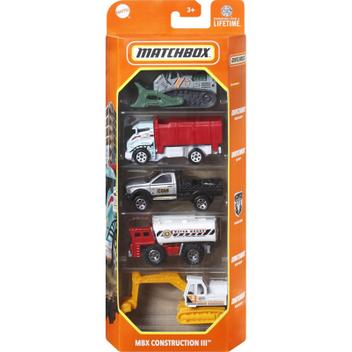 Pack 5 Matchbox - MBX Construction III - HVT77 - Carrinhos e Cia ...