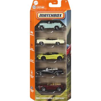 Pack 5 Matchbox - MBX Convertible Cruisers - JBX30 - Carrinhos e Cia ...