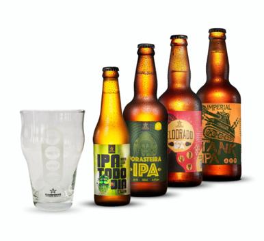 Pack Cerveja Campinas - IPA's - 4 Garrafas + Copo Pint 400ml - Cerveja ...