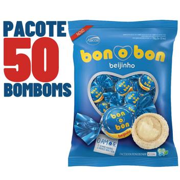 Pacote Bombom Bonobon Beijinho Com 50 Unidades - Arcor - Bombom - Magazine Luiza