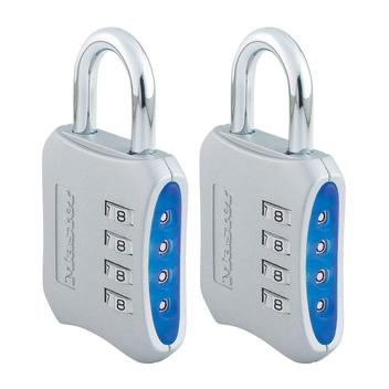 Pacote com 2 combinações reinicializáveis Locker Lock Master Lock ...