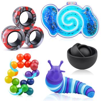 Pacote de 5 peças Sensory Fidget Toys Cevioce para adultos e crianças ...