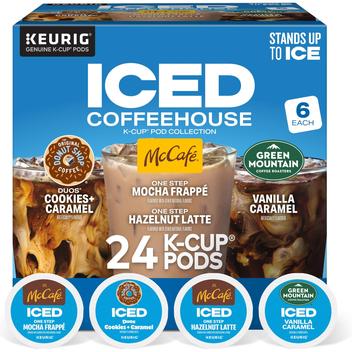 Pacote variado de cápsulas Keurig K-Cup de café gelado, 24 unidades ...