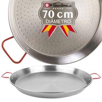 Paellera Valenciana POLIDA N.25 70cm Garcima 25 porções - Paelleras ...