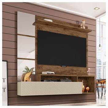 Painel Bancada Para TV até 50 Polegadas Marrom Inbox Caemmun - Painel ...
