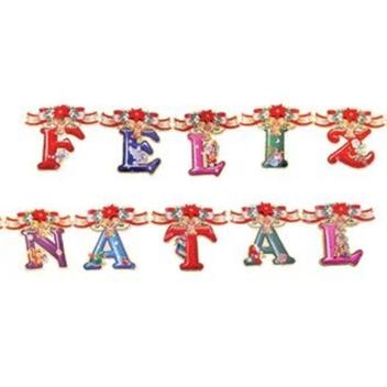 Painel Cordão Feliz Natal Decorativo 2,20M Natal - Art Christmas ...